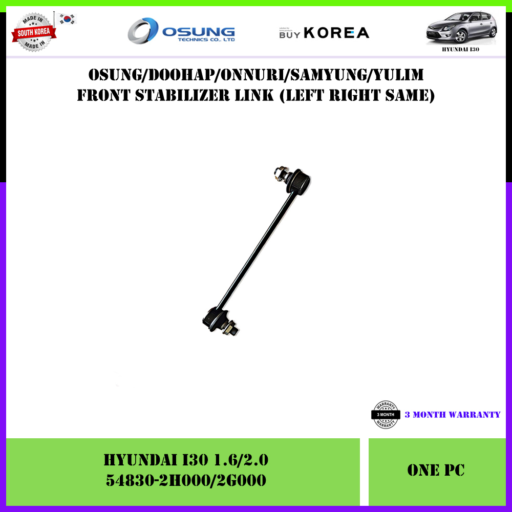 Hyundai I30 1.6/2.0 Front Stabilizer Link 1pc (LH RH Same 54830-2H000 ...