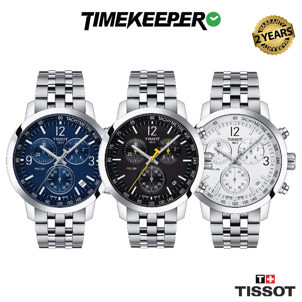 Tissot PRC 200 Chronograph (Stainless Steel Strap) - 2 Years Warranty ...