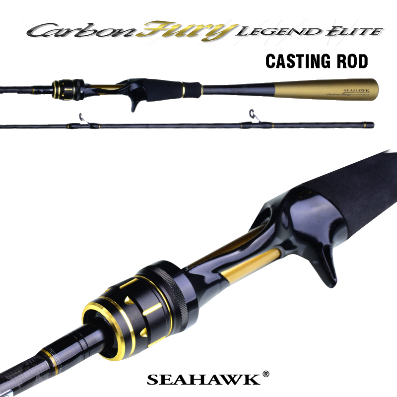 KFT SEAHAWK CARBON FURY LEGEND ELITE SPINNING / CASTING FISHING ROD ...