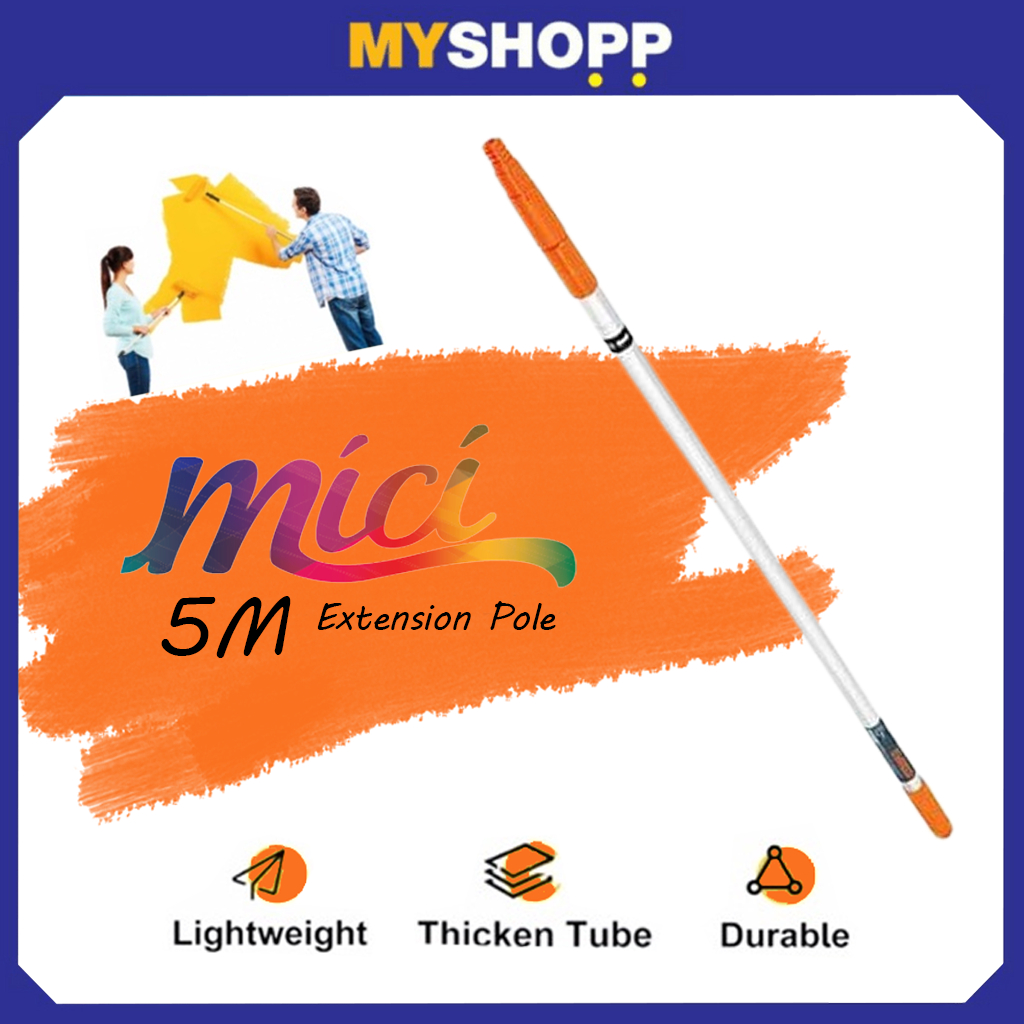 5M Adjustable Aluminium Extension Pole Telescopic Rod Telescopic Wall ...
