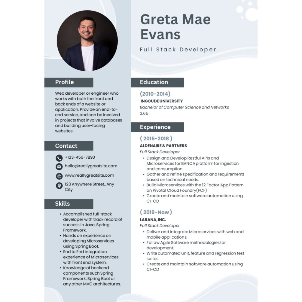 [ENGLISH & B. MELAYU VERSION RESUME TEMPLATE- EDITABLE] Resume Template ...