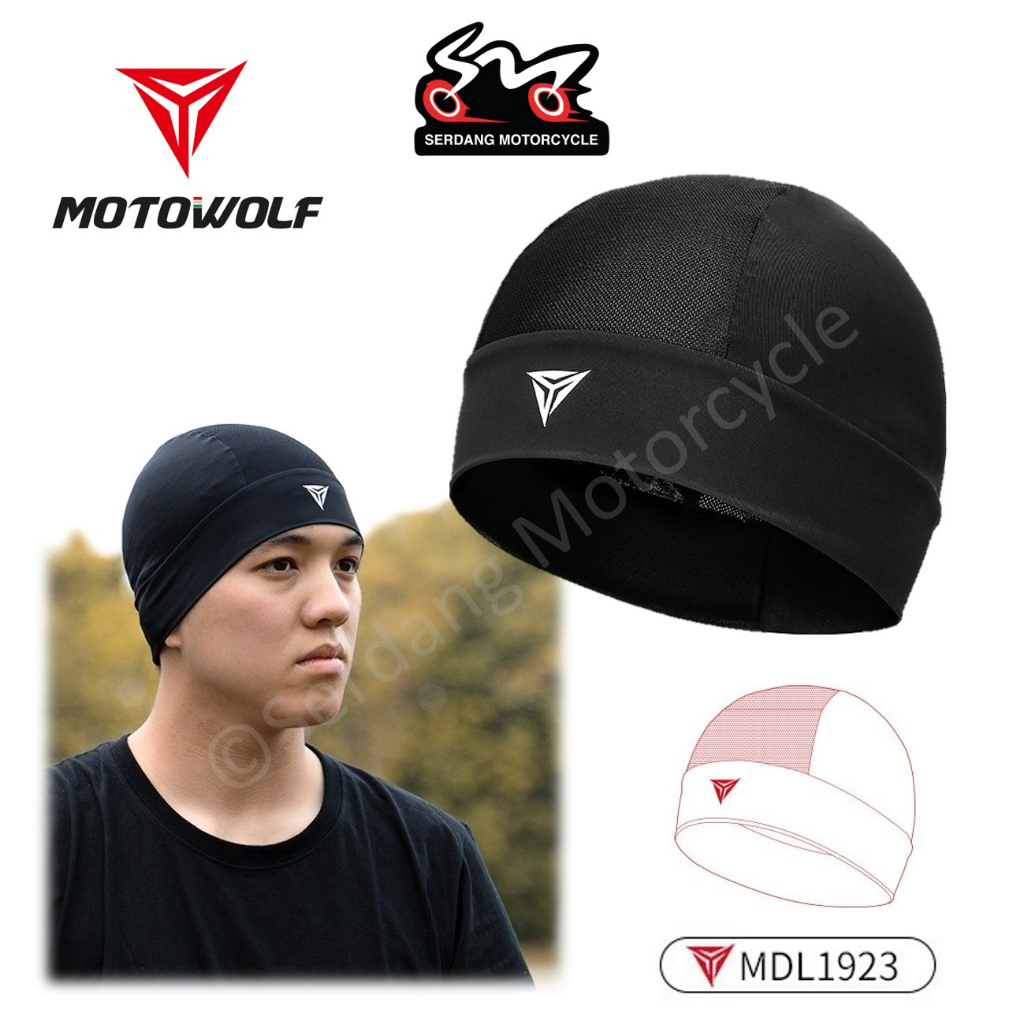 MOTOWOLF MDL1923 Skull Cap Cover Headwear Skaf Kepala Helmet Sarung ...