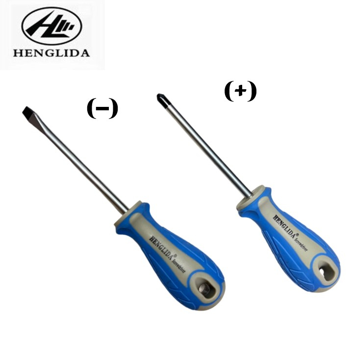 HENGLIDA 6mmx100mm Screw Driver Screwdriver Flat & Cross/ Philips Head ...