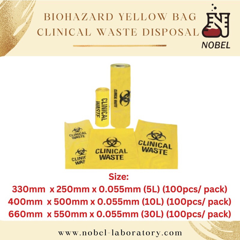 Biohazard Yellow Bag (100pcs/pack) | Shopee Malaysia