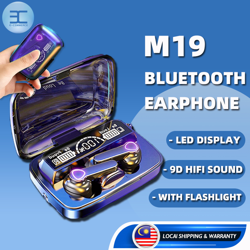 [LATEST] M19 TWS Bluetooth Earphone Gaming Earbuds Wireless Earfone ...