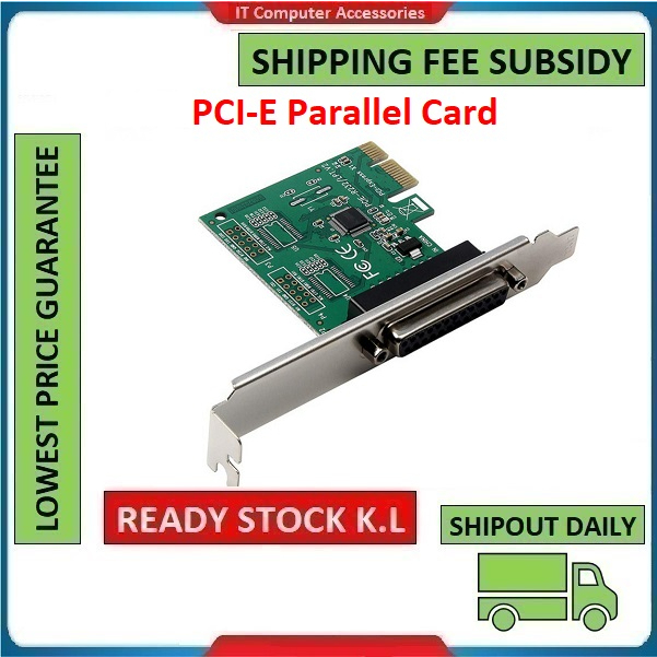 PCIE Express LPT 1Port I/O 25pin IEEE1284 Parallel Printer Controller ...