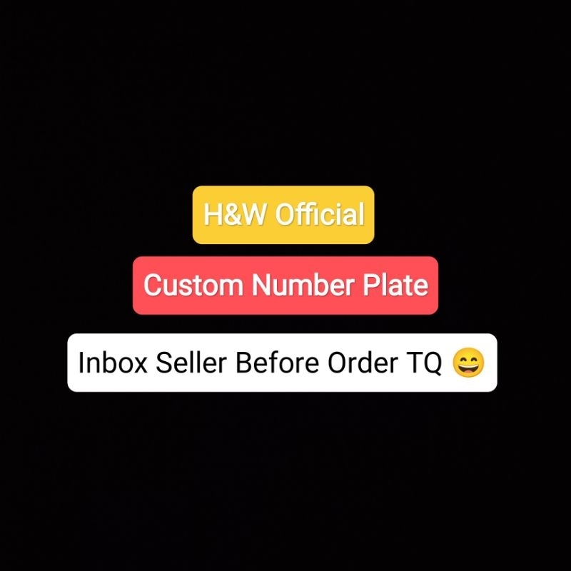 Custom Number Plate Sticker & Crystal & Tanam & Kaca Etc. | Shopee Malaysia