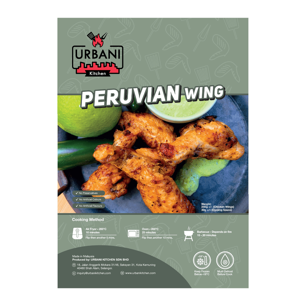 Urbani Kitchen Peruvian Chicken Wings [ Klang Valley Only ] | Shopee ...