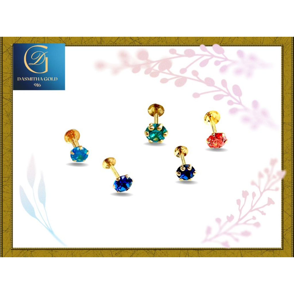 Dasmitha Single stone 3,4,5mm mukuthi cod | Shopee Malaysia
