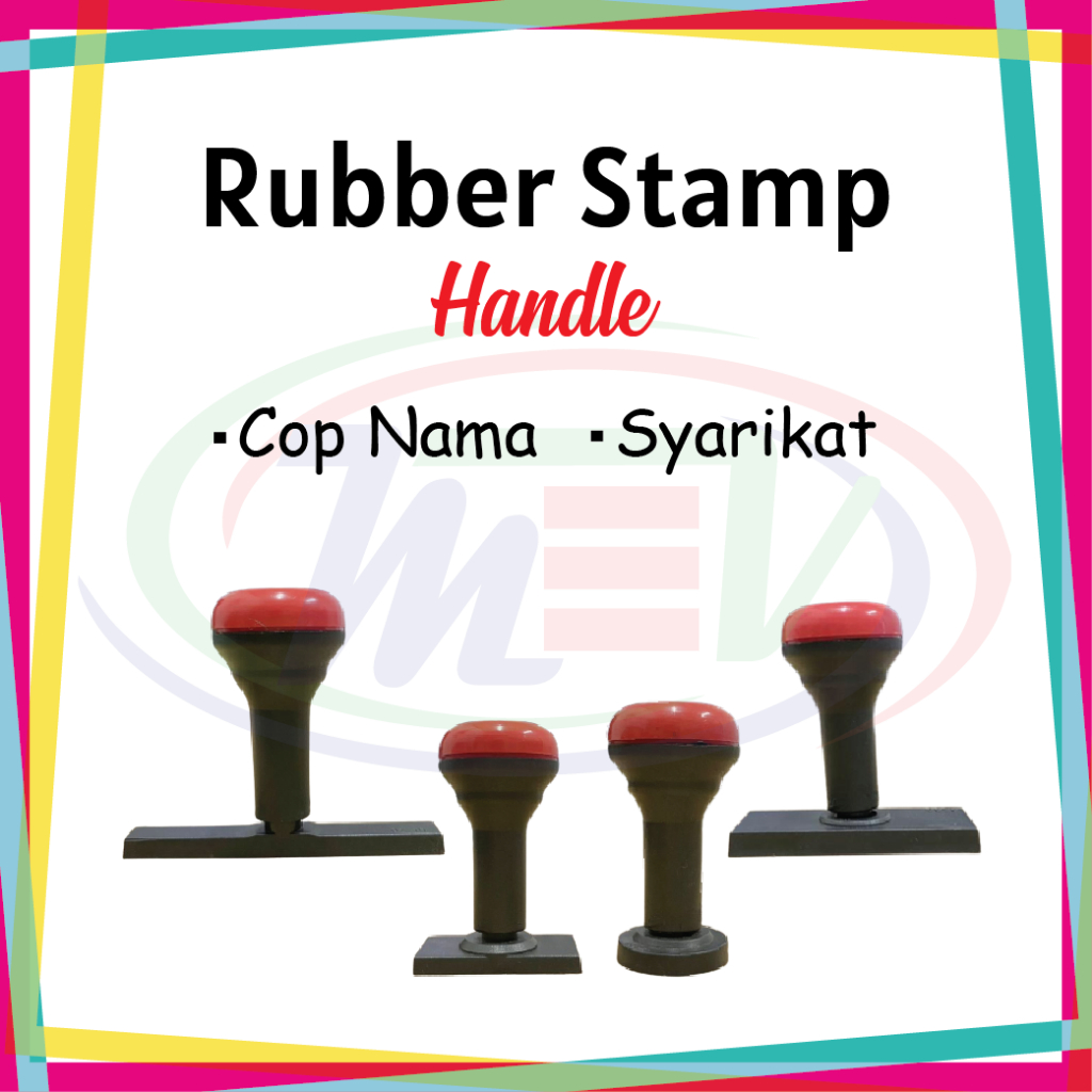 Rubber Stamp Handle / Cop Nama / Syarikat | Shopee Malaysia