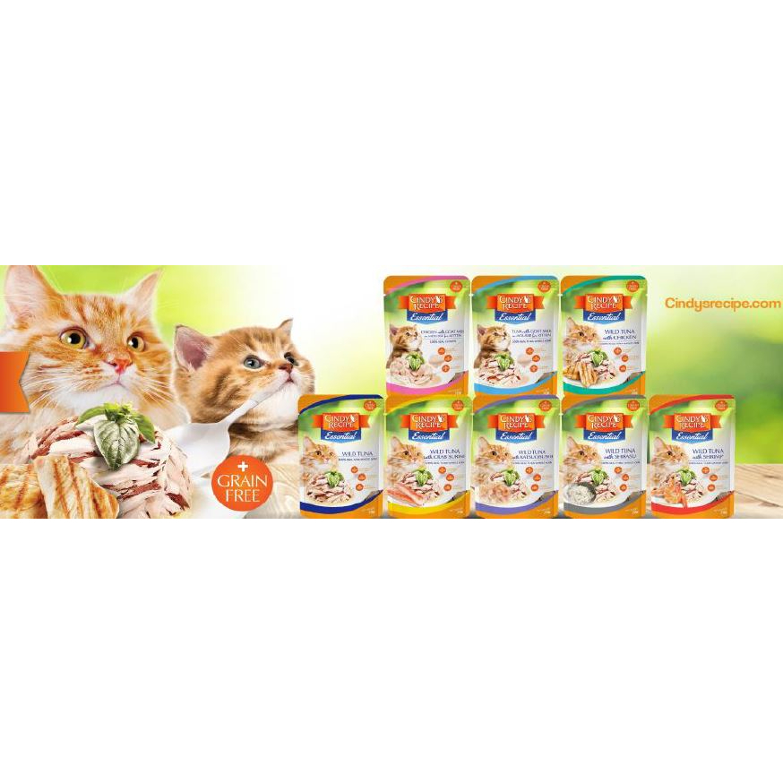 Cindy's Recipe Essential Wet Cat Food Pouch 70G | Shopee Malaysia