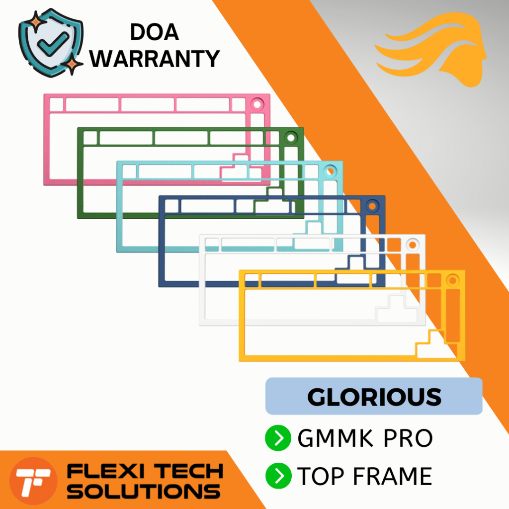 Flexi Tech GLORIOUS GMMK PRO Top Frame CNC Machined Aluminum Keyboard ...