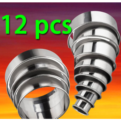 S/S Plain Round Shape Cutter 12 pcs | Shopee Malaysia