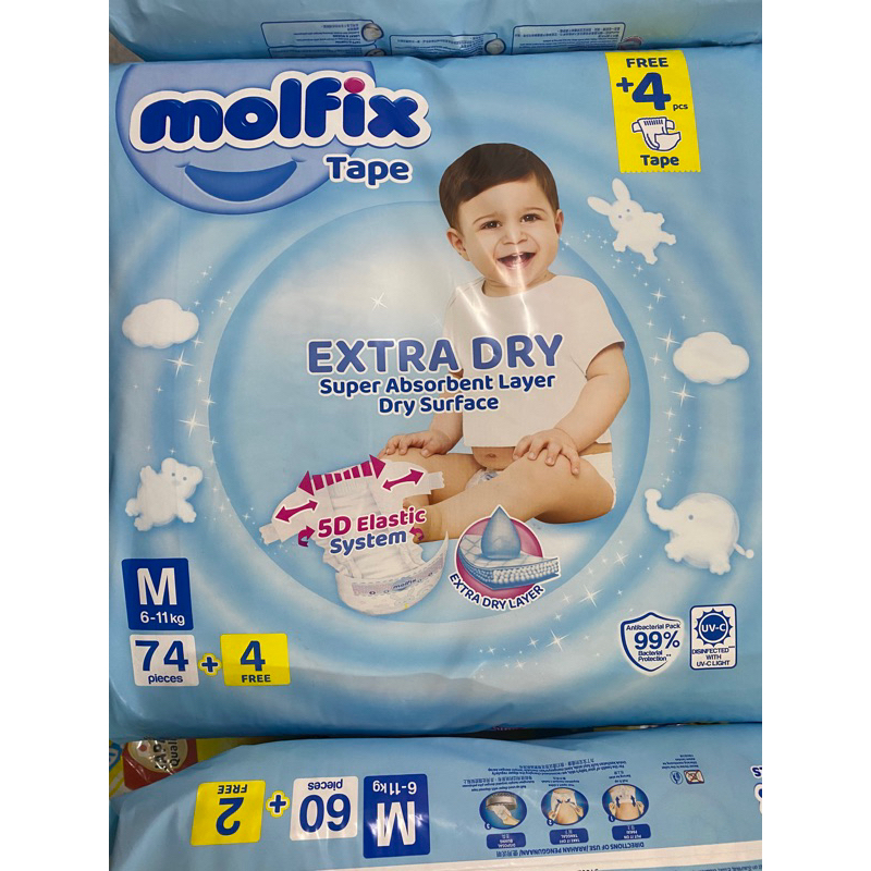Molfix Extra Dry Tape M | Shopee Malaysia
