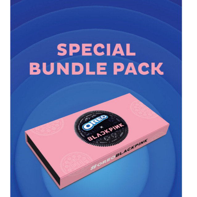 OREO x BLACKPINK LIMITED EDITION BOX with 4 packs of Oreos and picture ...