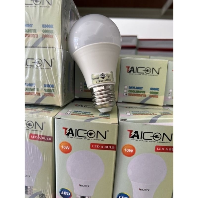 TAICON 10W/15W/25W E27 LED BULB 6500K | Shopee Malaysia