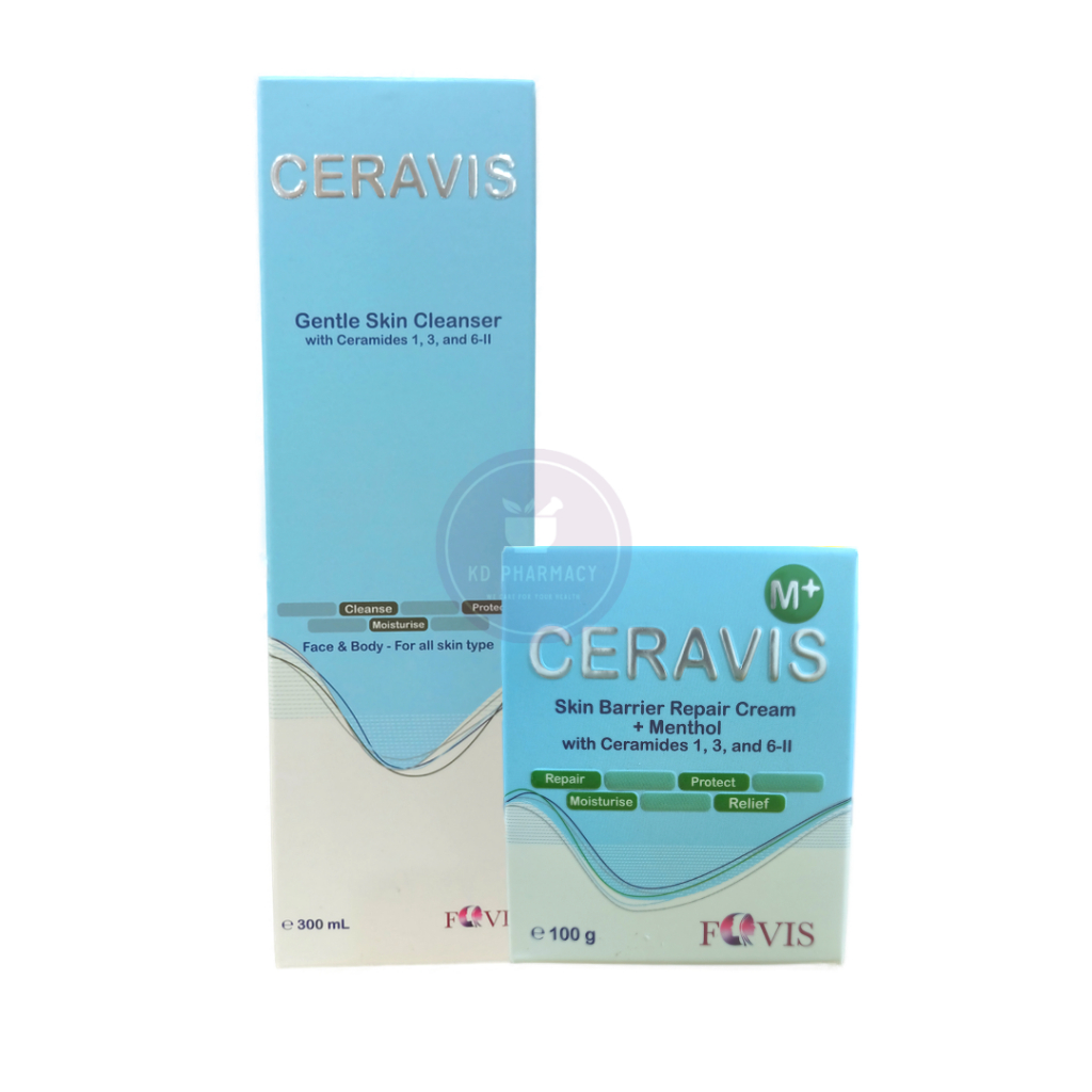CERAVIS M+ Ceramide Moisturiser Skin Barrier Repair cream with Menthol ...