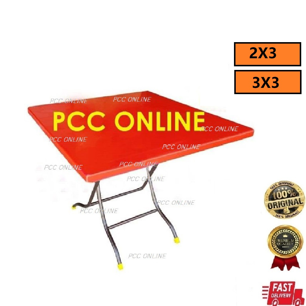 2B 2x3 /3x3 Meja Lipat/ Meja Plastik /Square Plastic Table/ Folding ...