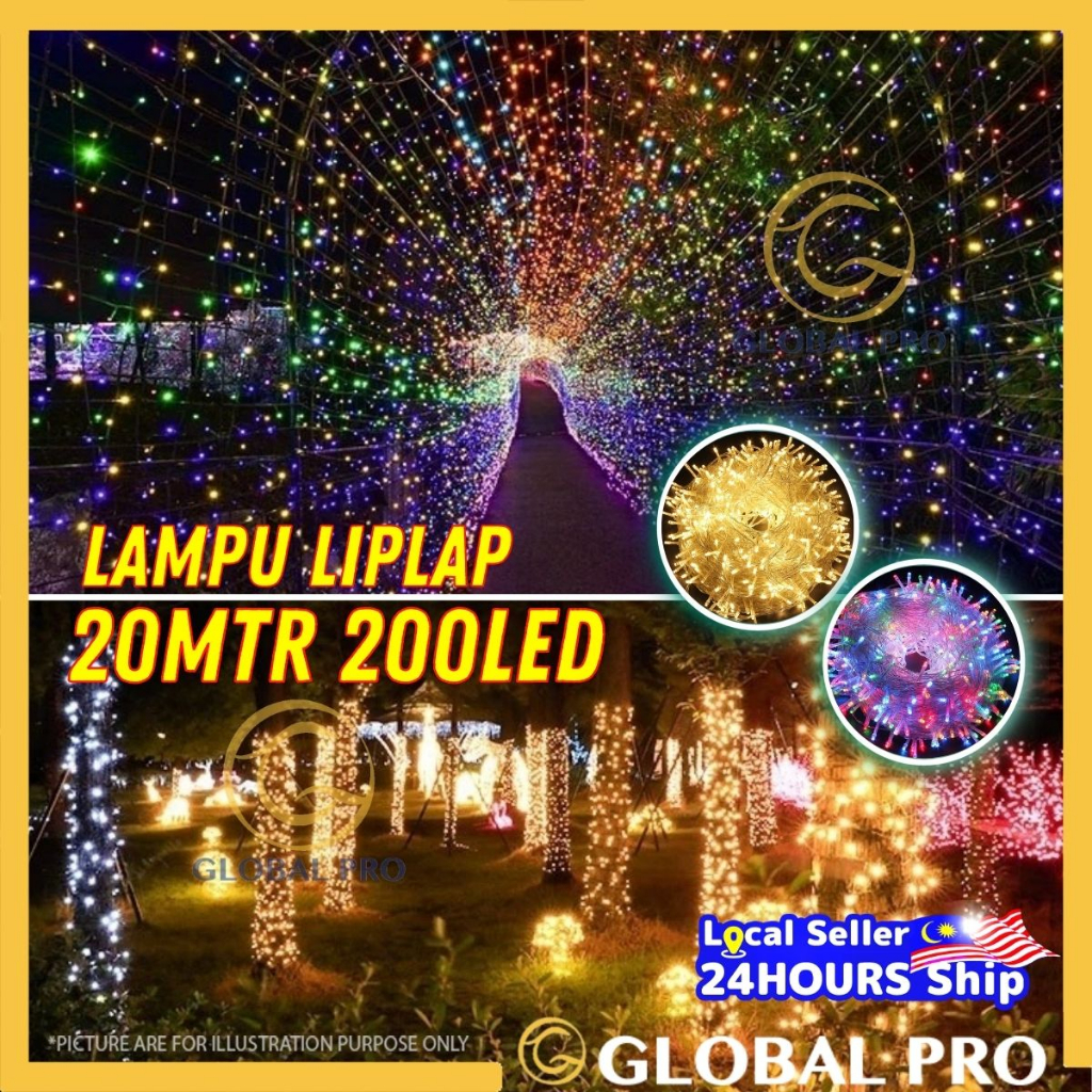 (20MTR) LED String Fairy Light Lampu Hiasan Rumah Garland String ...