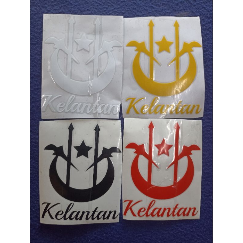 STICKER KELANTAN LOGO LAMBANG BENDERA TOK GURU NIK AZIZ KELATEKU FENDI ...