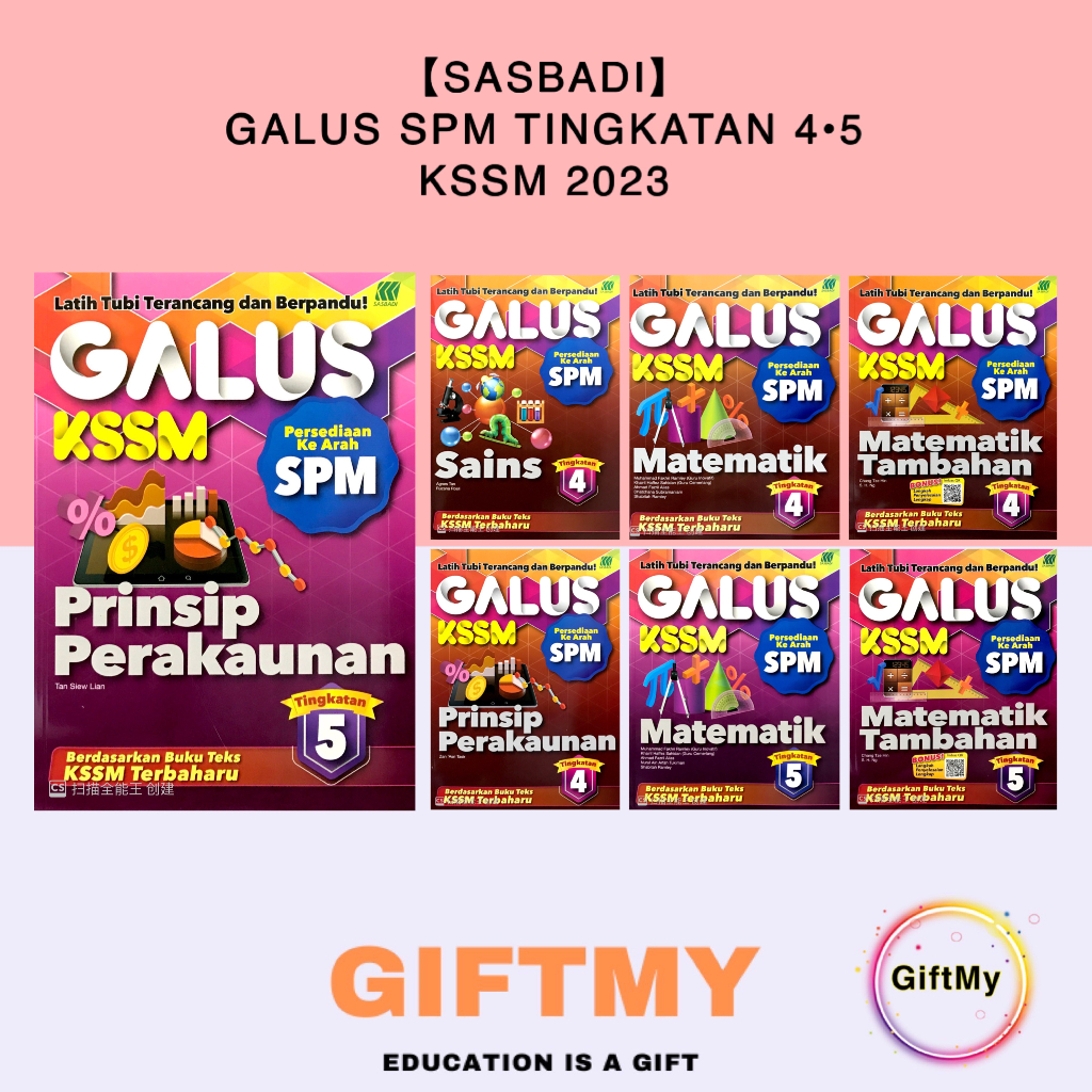 【Sasbadi】Galus SPM Tingkatan 4.5 KSSM 2023 — Buku Latihan SPM | Shopee ...