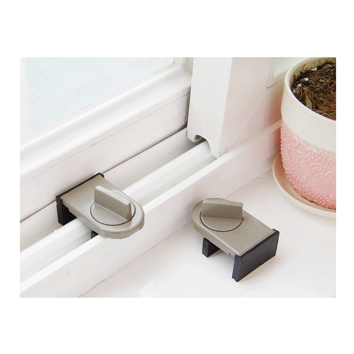 NO DRILLING NEEDED!Steel Sliding Door Lock Sliding Window Lock Back ...