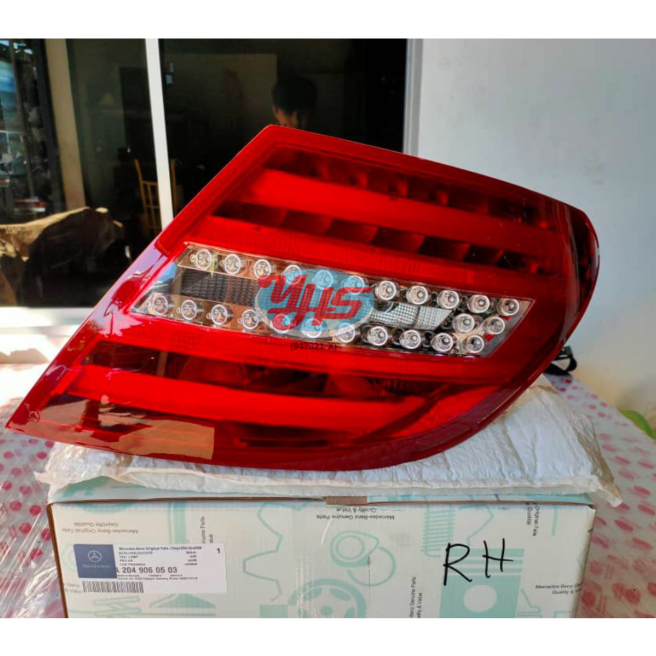 MERCEDES BENZ W204 C-CLASS FULL LED FACELIFT REAR LAMP RIGHT TAIL LIGHT ...