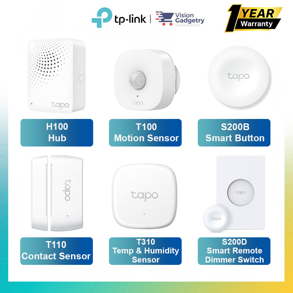 TP-Link Tapo H100 T100 T110 T300 T310 S200B S200D Smart Home Hub Motion ...