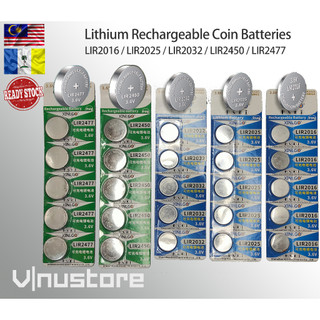High Quality 3.6V Lithium Rechargeable Coin Battery LIR 943 | 1054 ...