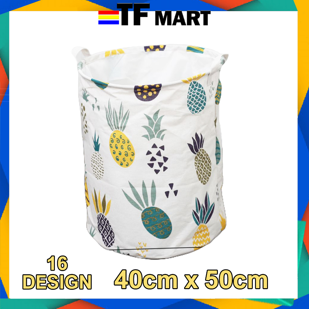 TFMART (BIG SIZE 80L) Laundry Basket Bag Bakul Baju Kain Laundry Dobi ...