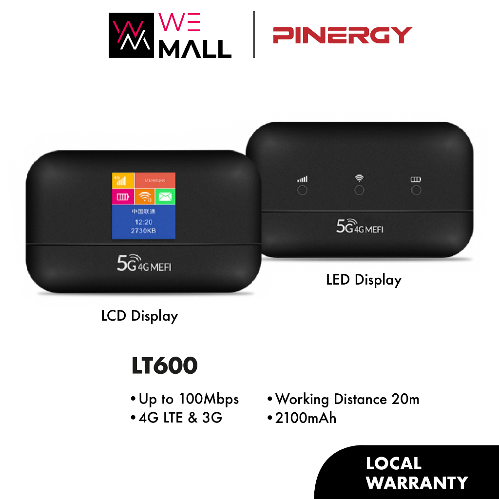 Pinergy LT600 - LCD/LED Wireless Mobile Wifi LTE CAT4 Smart Router ...