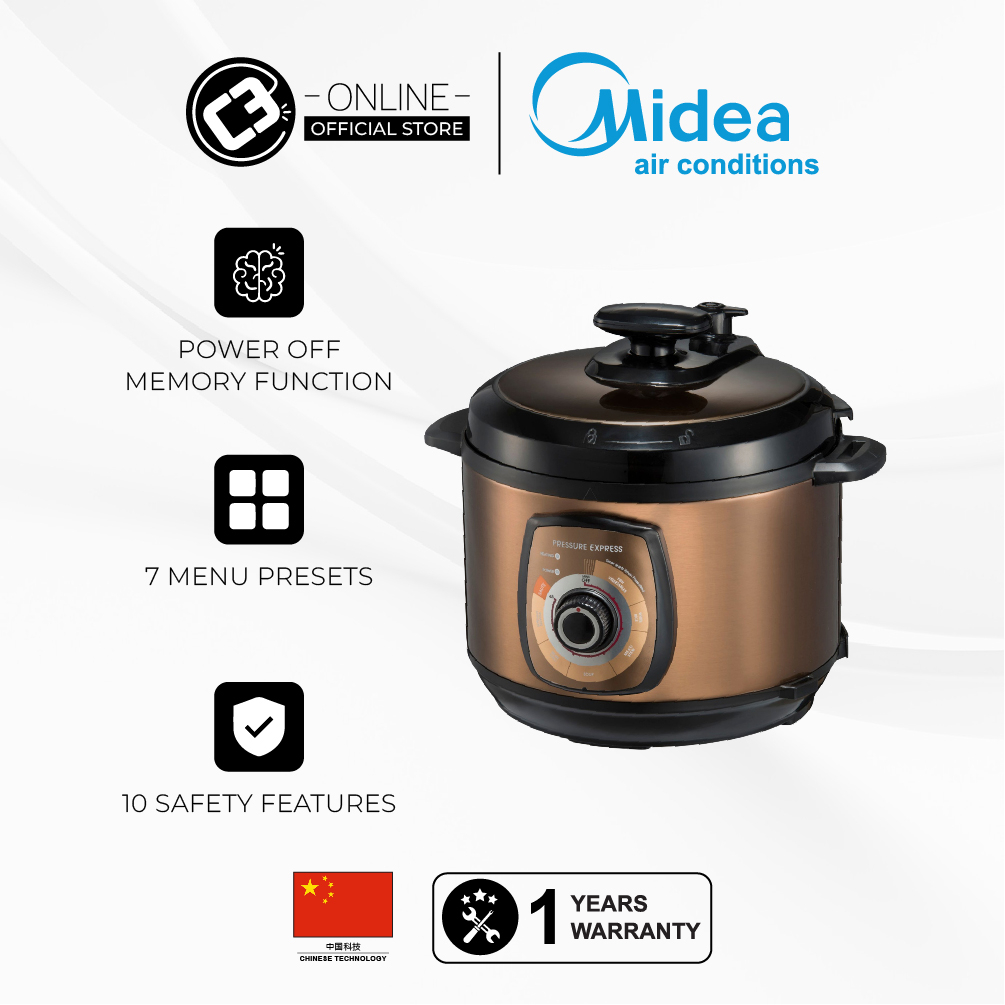 Midea Electric Pressure Cooker 5.0L (MY-CH502A) | Shopee Malaysia