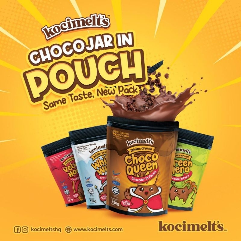[FREE POSTAGE] KCM KRUNCHY CHOCO MELT CHOCOJAR MELELEH MANIS SEDAP ...