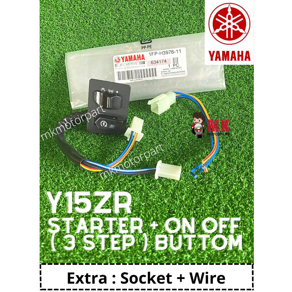Yamaha Y15zR ON OFF (3 Step) + STARTER KNOB RH Handle Switch Button Y15 ...