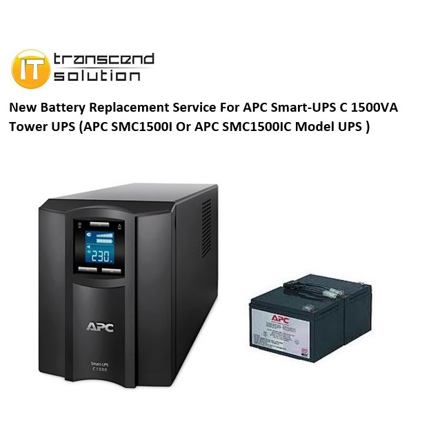 New Battery Replacement / Installation Service For APC Smart-UPS C 1500VA Tower UPS (APC ...