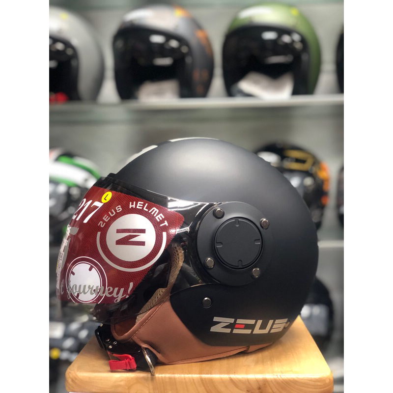 Zeus Helmet GJ-217 (Smoke Double Visor) | Shopee Malaysia