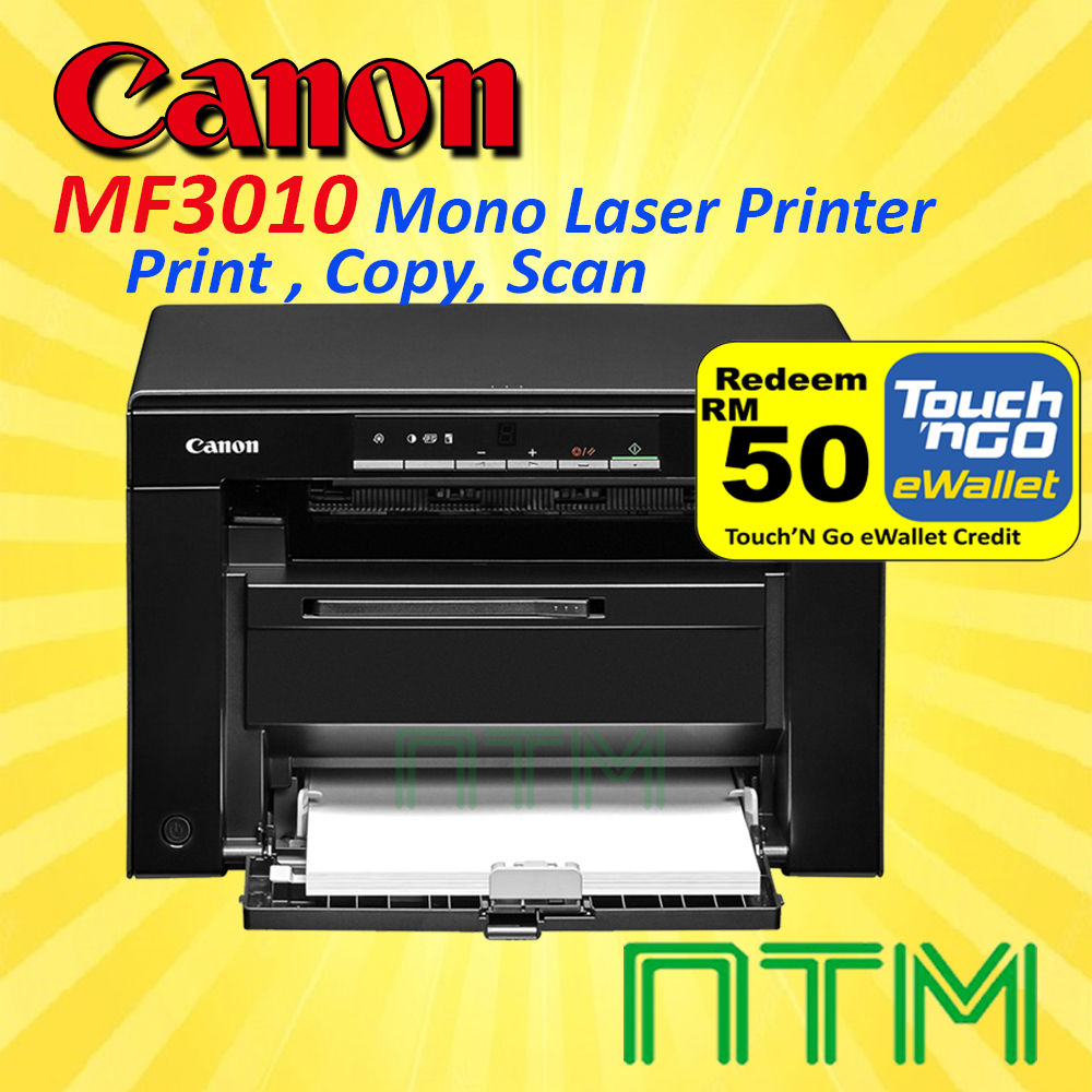 CANON MF3010 ALL IN ONE AIO MONO LASER LASERJET PRINTER MF 3010 1 YEAR ...