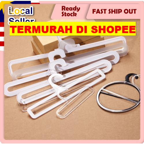 HANGER TUDUNG BAWAL DAN SHAWL 1PCS PETAK UKURAN BULAT BAJU ANTI SLIP ...