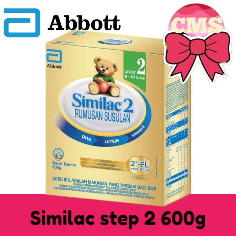 ABBOTT SIMILAC STEP 2 6-18 MONTH 600g | Shopee Malaysia