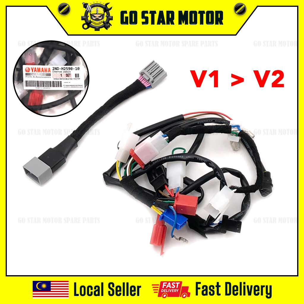 YAMAHA Y15ZR Y15 V1 TO V2 Convert Handle Switch Wiring Hazard Light ...