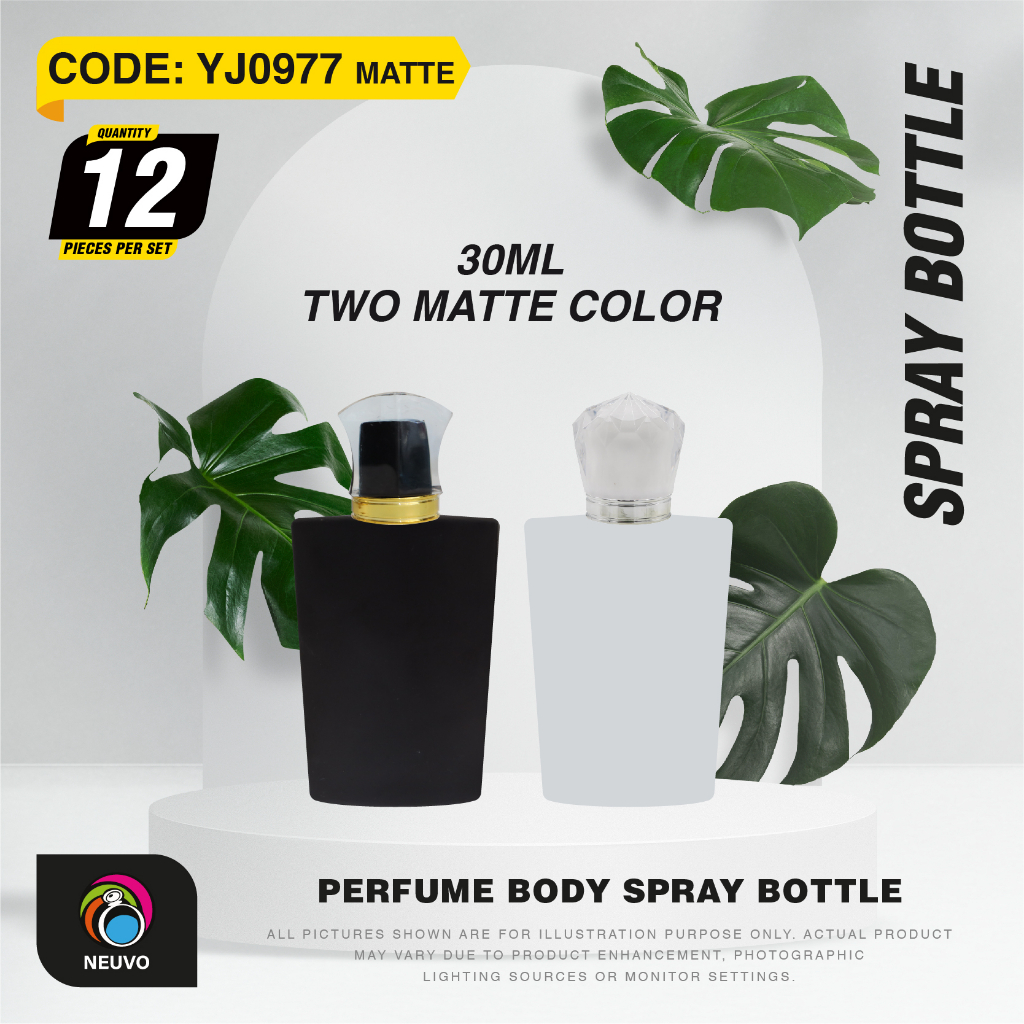 {12 PCS}YJ0977 30ML PRESS color matte Botol Kosong Wangi/ Perfume Body ...