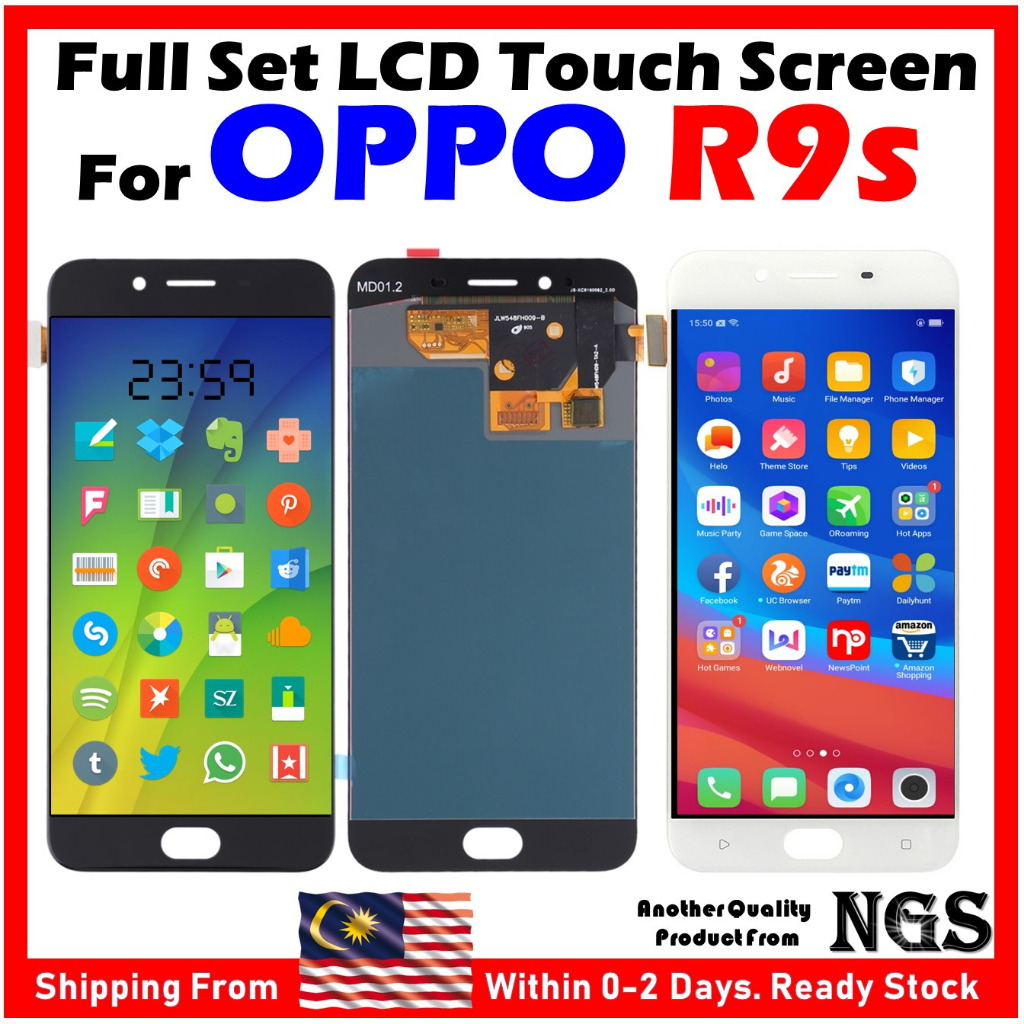 ORl NGS Brand AMOLED Full Set LCD Touch Screen Compatible For OPPO R9s CPH1607 (TFT Panel with ...
