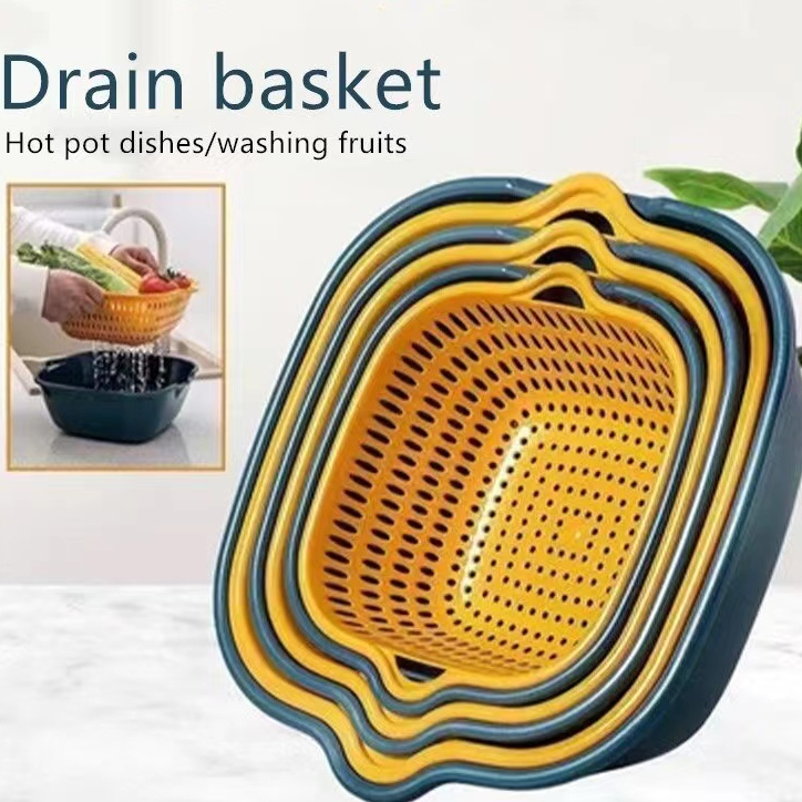 6IN1 Strainer & Colander For Fruits and Vegetables washing drainer ...