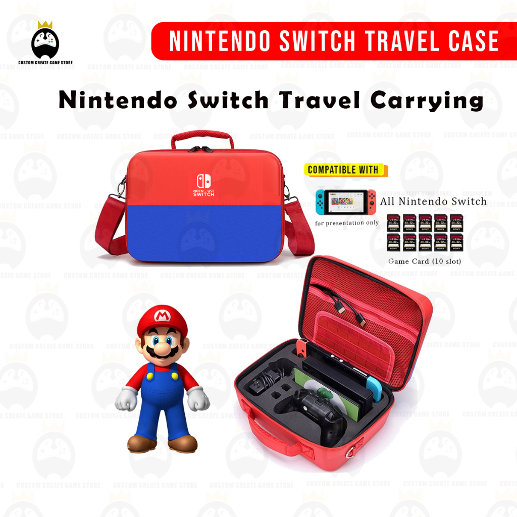 Nintend Switch Deluxe Protective Storage Big Bag Cute Carrying Case for ...