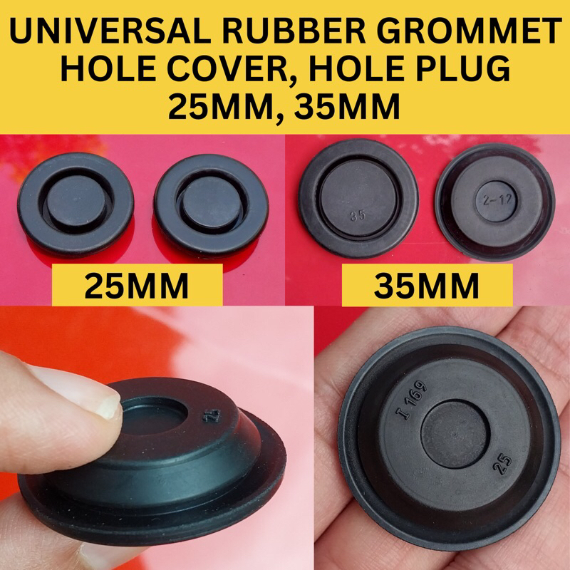 Rubber Grommet Universal Hole Cover Multipurpose Plug Hole Penutup ...