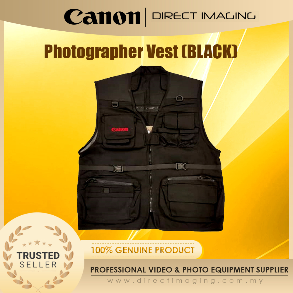 Canon Photographer Vest (BLACK) | Shopee Malaysia