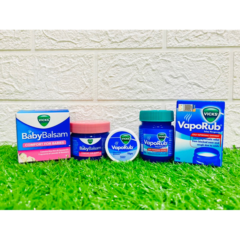 VICKS VAPORUB & BABY BALSAM [VAPORUB 10GM/50G] [BABY BALSAM 50G ...