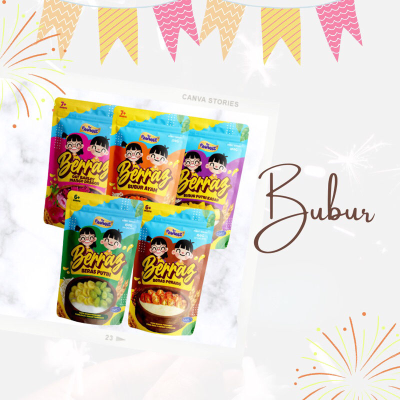 Bubur Fawwaz (Baby instant porridge/bubur segera) | Shopee Malaysia