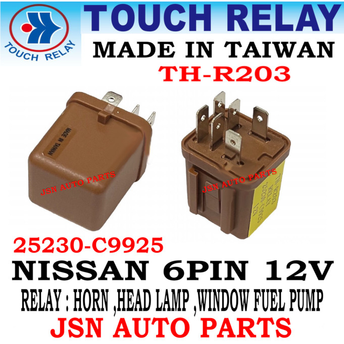 TH-R203 6PIN 12V NISSAN CAR PICK UP 4X4 RELAY HEA DLAMP ,FUEL PUMP ...