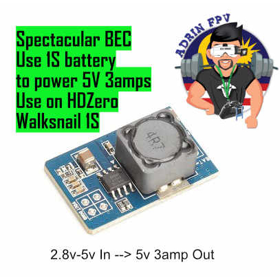 1S BEC 5V 3A 1S Input Step Up Module Booster Power Regulator Stable ...